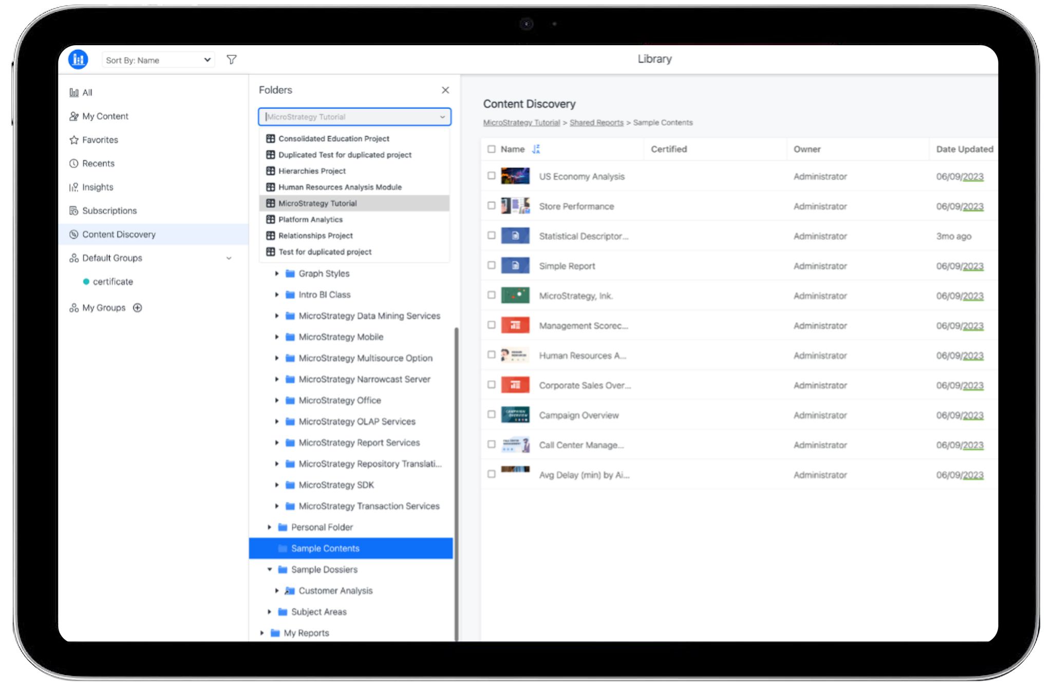 MicroStrategy: The Transition from Web to Library Interface - crmt.com